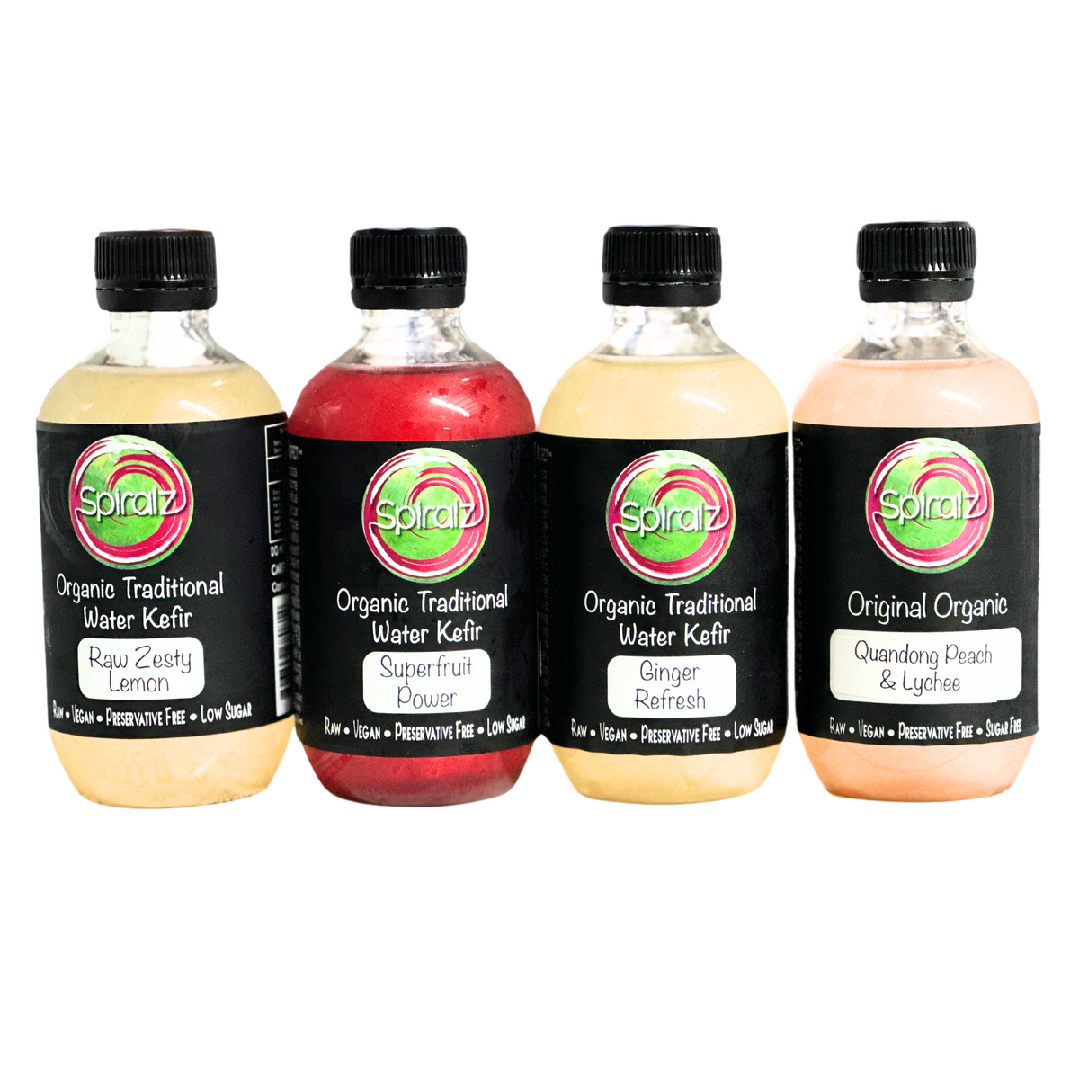 Raw Organic Traditionally Fermented Water Kefir 280ml – Spiralz ...